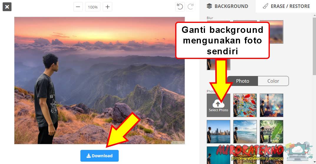 Cara Menghilangkan Background Online, Cuma 5 Detik!!!